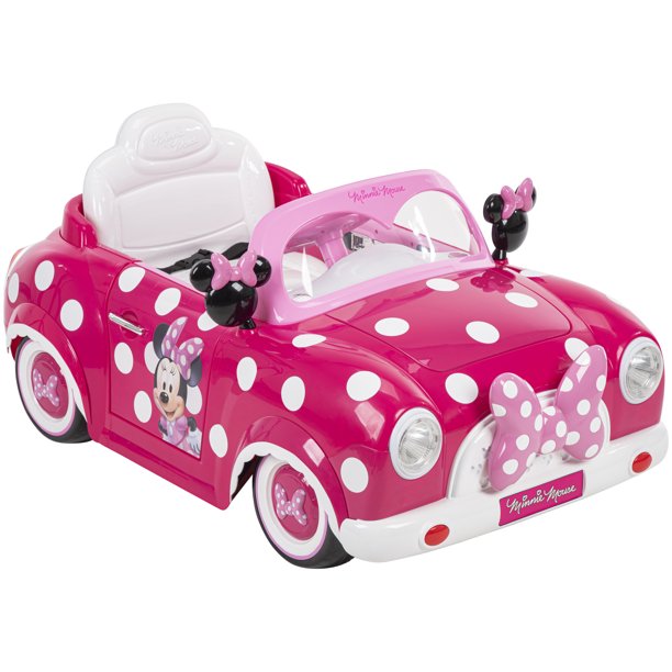 Disney Minnie Mouse Convertible Car - Electric Ride-On by Huffy | US2DK