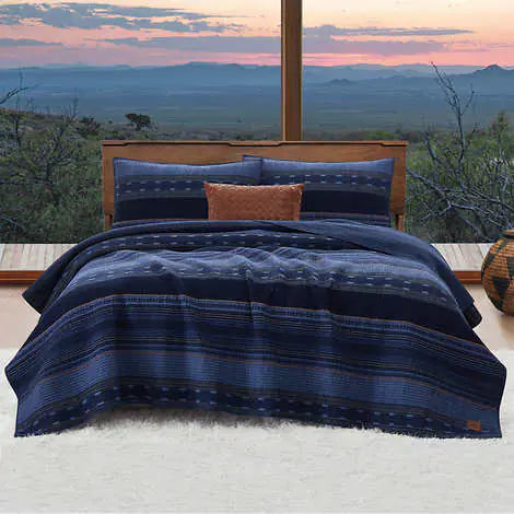 FRYE 4-piece Quilt Set - Queen size - blue | US2DK