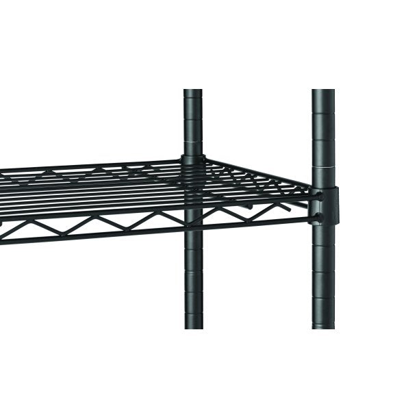 Hyper Tough 4 Tier Wire Shelving Unit, Black | US2DK