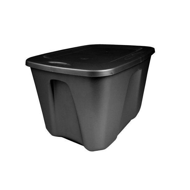 Mainstays 18 Gallon Plastic Storage Bin, Black | US2DK