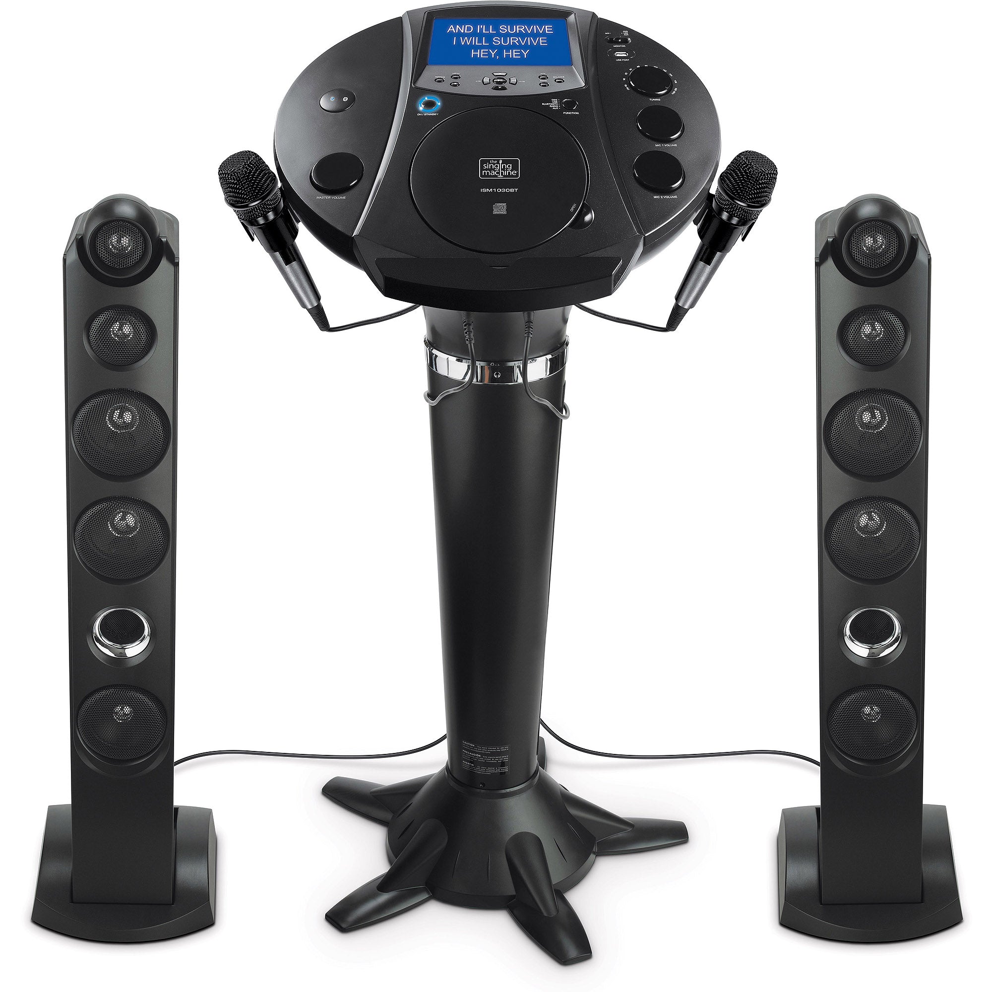 Singing Machine ISM1030BT Bluetooth Pedestal Karaoke System | US2DK