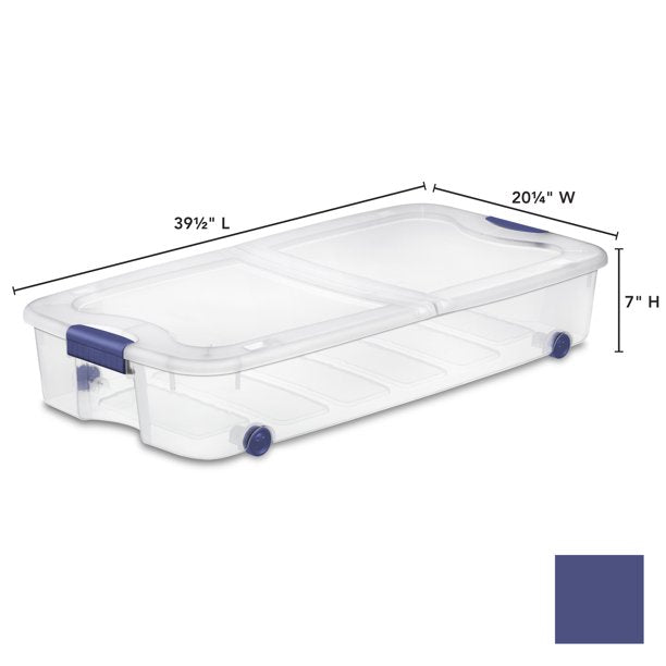 Sterilite 66 Quart Stadium Blue Ultra Storage Box | US2DK